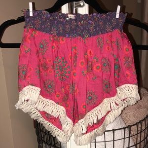 NATURAL LIFE | Shorts | Natural Life Pattern Fringe Shorts | Poshmark